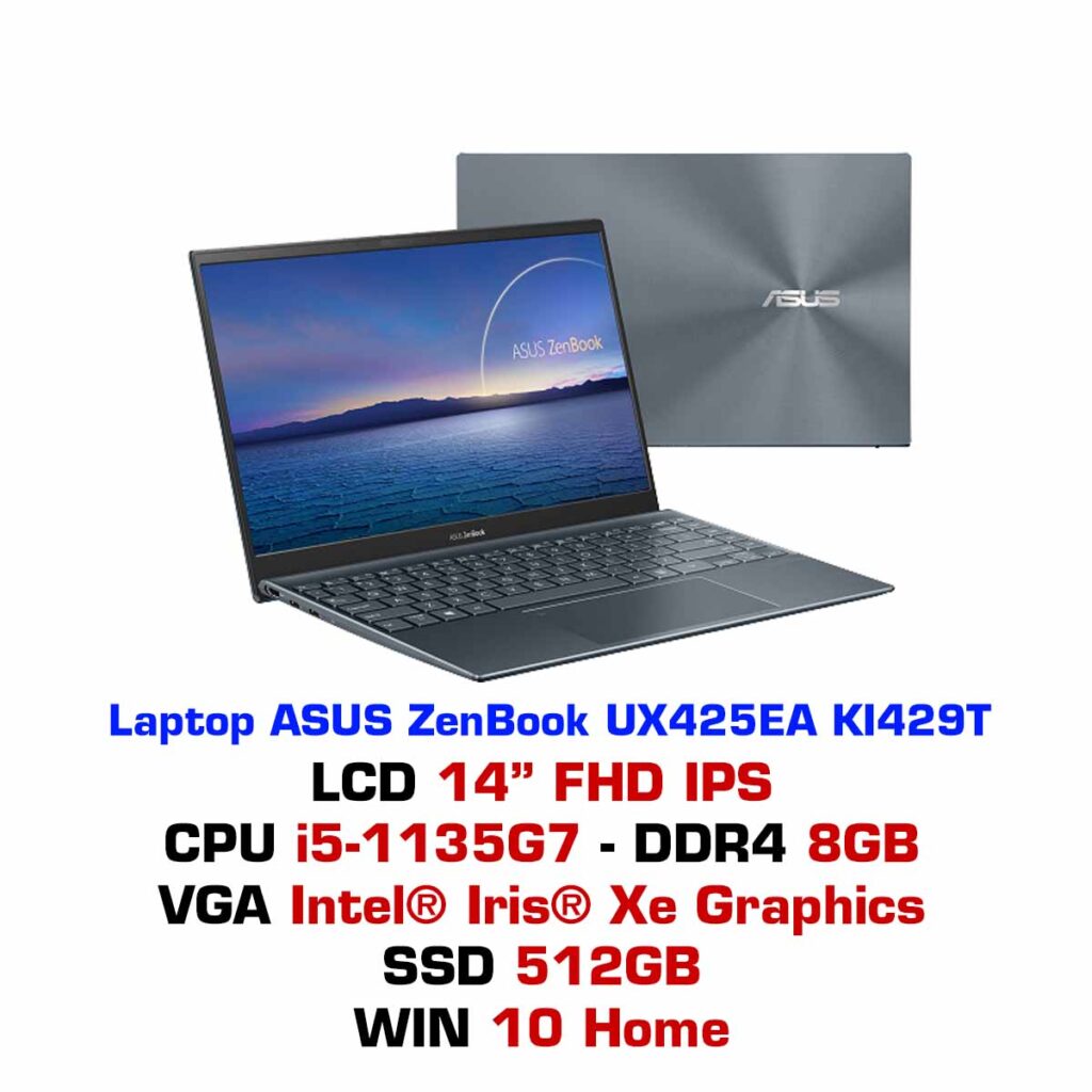 Laptop ASUS ZenBook UX425EA KI429T | Long Phúc CCTV